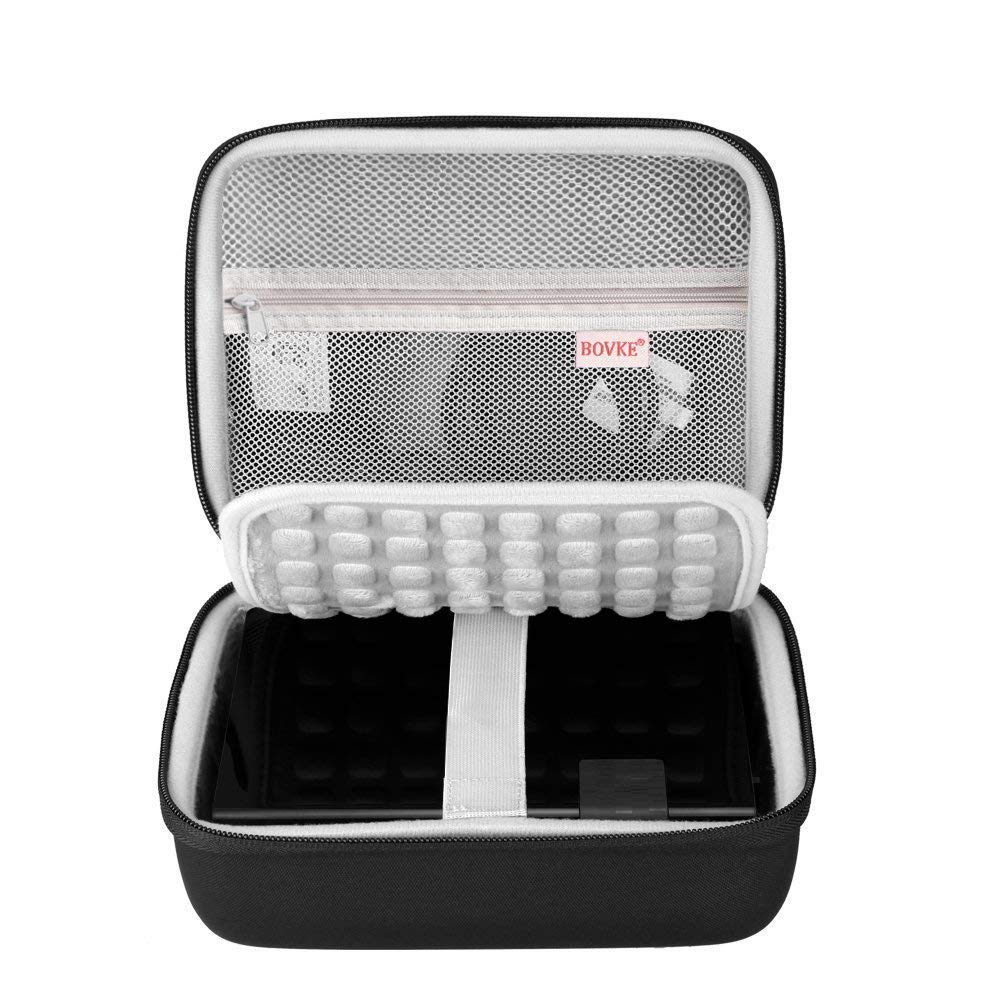 BOVKE Hard Drive Case for WD Elements My Book Seagate Expansion Desktop External Hard Drive HDD 6TB 8TB 10TB 12TB 14TB 16TB 18TB, 3.5 Inch Portable Desktop HDD Carrying Case, Black