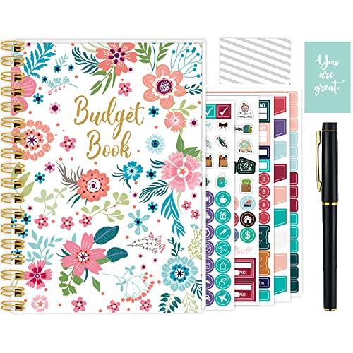 5.8x8.2 inch 2023-2025 Undated Planner Budget Book Sets,Daily Weekly Monthly Notebook Planner with Bookmark,Stickers& Pen(12Pack)