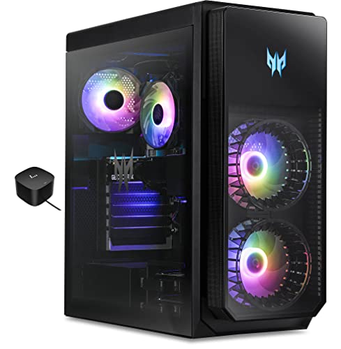 acer Predator Orion 5000 Gaming & Entertainment Desktop PC (Intel i7-12700F 12-Core, 32GB DDR5 4400MHz RAM, 4TB SATA SSD, GeForce RTX 3080, WiFi, Bluetooth, Win 11 Pro) with 120W G4 Dock