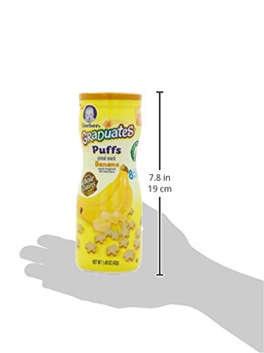 Gerber Graduates Puffs Cereal Snack, Banana, 1.48 Ounce