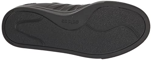 adidas Women's Court Platform Skate Shoe, Black/Black/White, 8.5