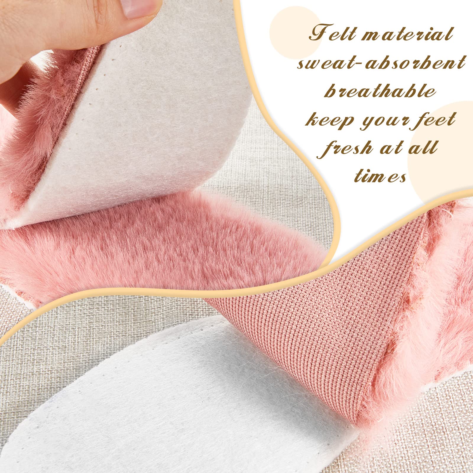 4 Pairs Women's Sheepskin Insole Winter Soft Warm Wool Insoles Thick Fuzzy Replacement Foot Inserts for Shoes Boots Slippers (Women 8 Medium US)
