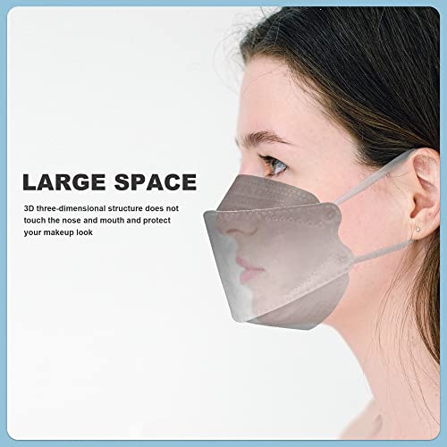 Sheal Individually Packaged Disposable 4 Ply 50PCS 5-Colors Gradient Face Masks with Colorful Elastic Earloops for Adult