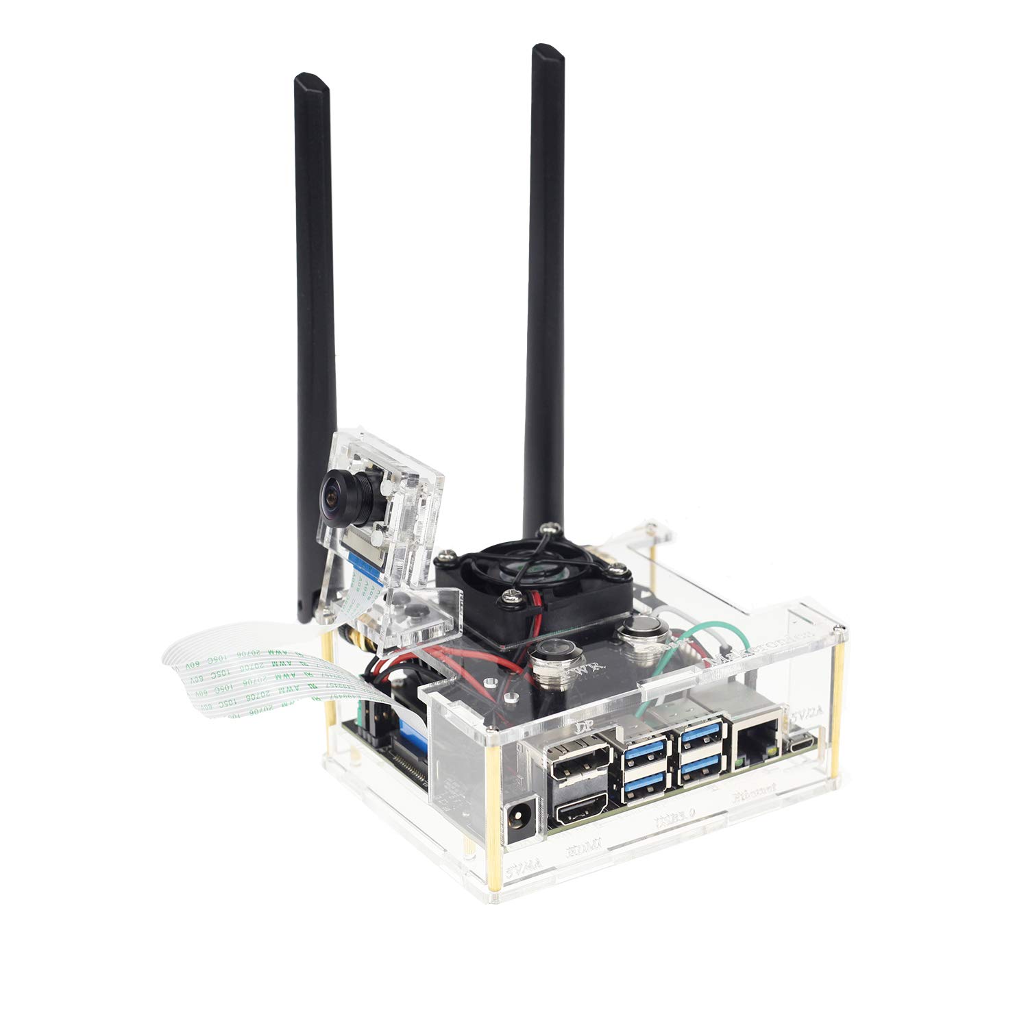 Makeronics 8265AC/8265NGW Wireless NIC Module M.2 NGFF for Jetson Nano Support 2.4GHz / 5GHz 300Mbps / 867Mbps Dual Band WiFi and Bluetooth 4.2 | Assembly Instruction Included