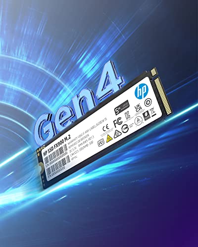 HP FX900 1TB NVMe Gen4 Gaming PC SSD - PCIe 4.0, 16 Gb/s, M.2 2280, 3D TLC NAND Internal Solid State Hard Drive Up to 5000 MB/s - 57S53AA#ABB