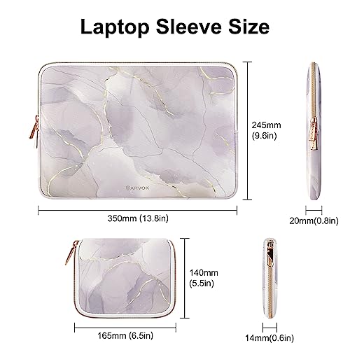 ARVOK 13 13.3 14 inch Laptop Sleeve Case for MacBook Air 13 inch/MacBook Pro 13 inch/MacBook Pro 14 Water-Resistant Notebook Computer/Tablet Cover Case for HP/Dell/Lenovo/Asus/Acer/Samsung with Pouch