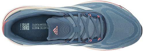 adidas Women's Supernova+ Running Shoe, Altered Blue/Almost Blue/Wonder Red, 9.5