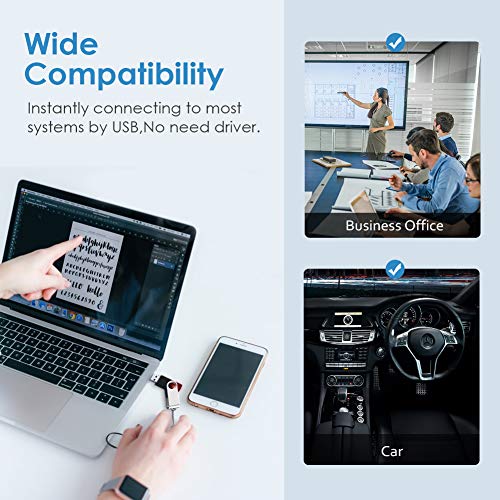8GB USB Flash Drive 5 Pack, Pnstaw USB 2.0 Memory Sticks Thumb Drives Pen Drives Jump Drive with 5 Lanyards for Data Storage, File Sharing, Black (8GB, Black)