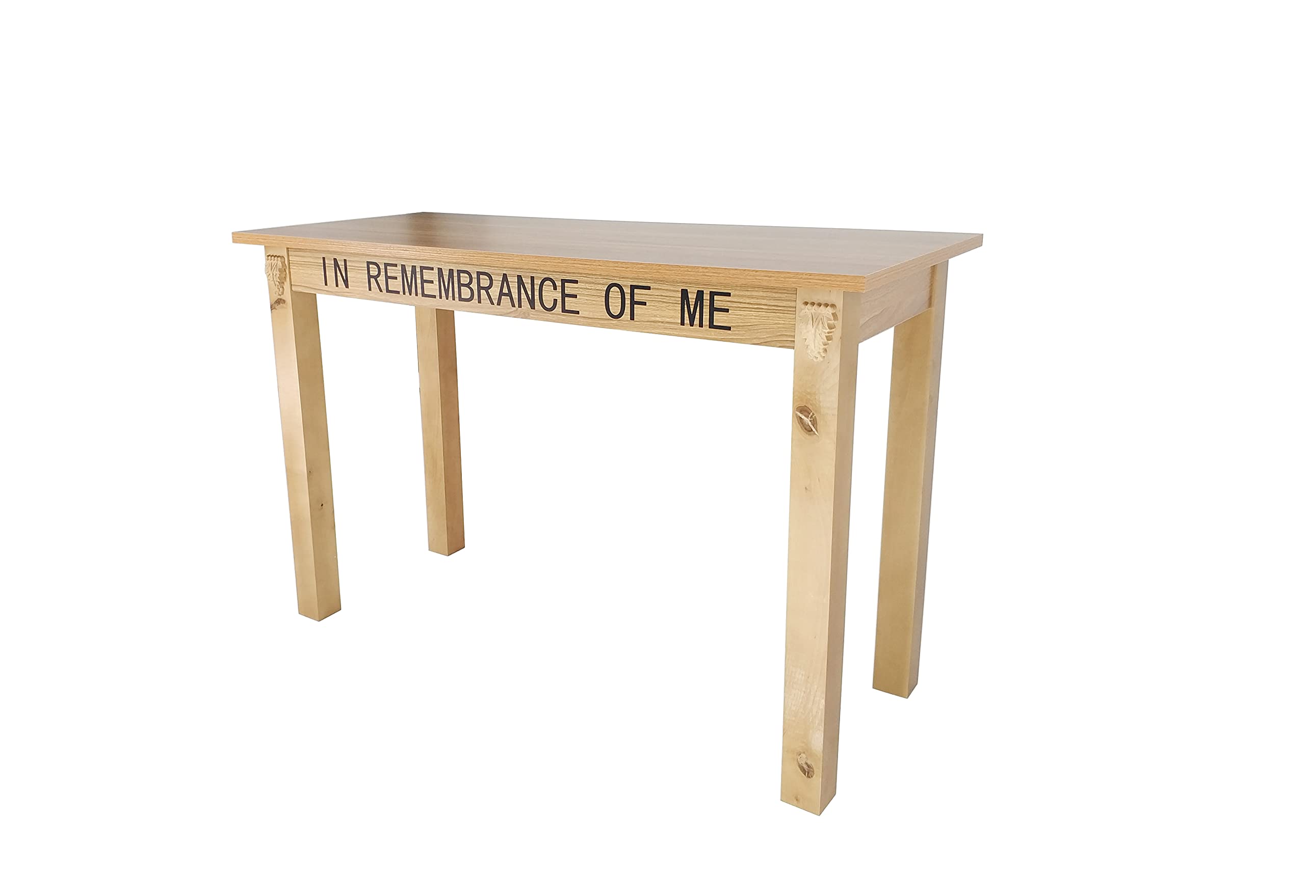 HOLYS 43.3" L x 19" D x 28.3" H Wood Holy Communion Table 11462