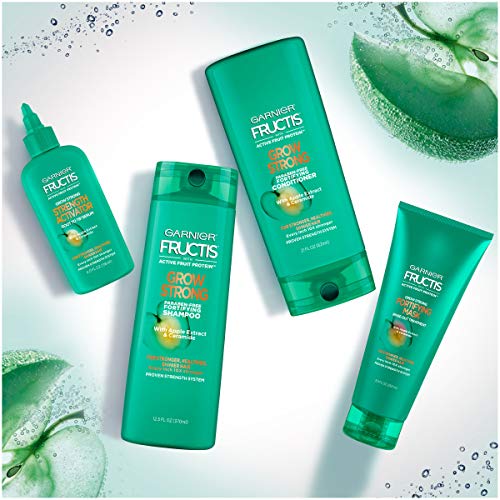 Garnier Fructis Grow Strong Shampoo, For Stronger, Healthier, Shinier Hair, 22 fl. oz.
