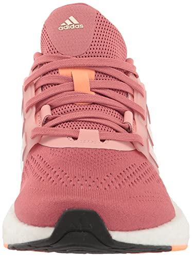 adidas Women's Pureboost 22 Running Shoe, Wonder Red/Wonder Mauve/Beam Orange, 9