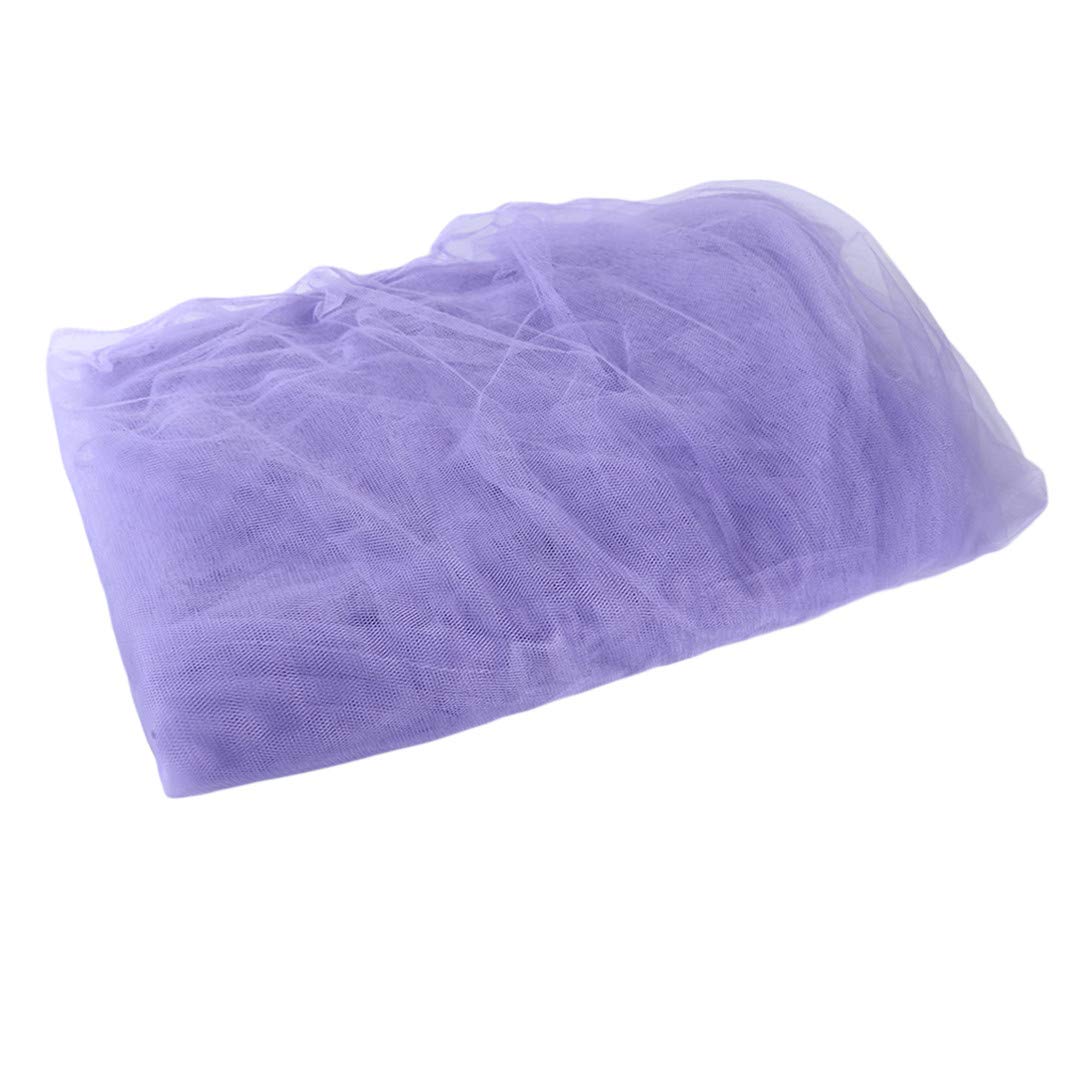 Winwinfly Mosquito Net 200 * 150 * 165cm Purple Mesh Mosquito Netting for Four-Poster Bed Rectangular Mosquito Net Protect Against Insects and Mosquitos