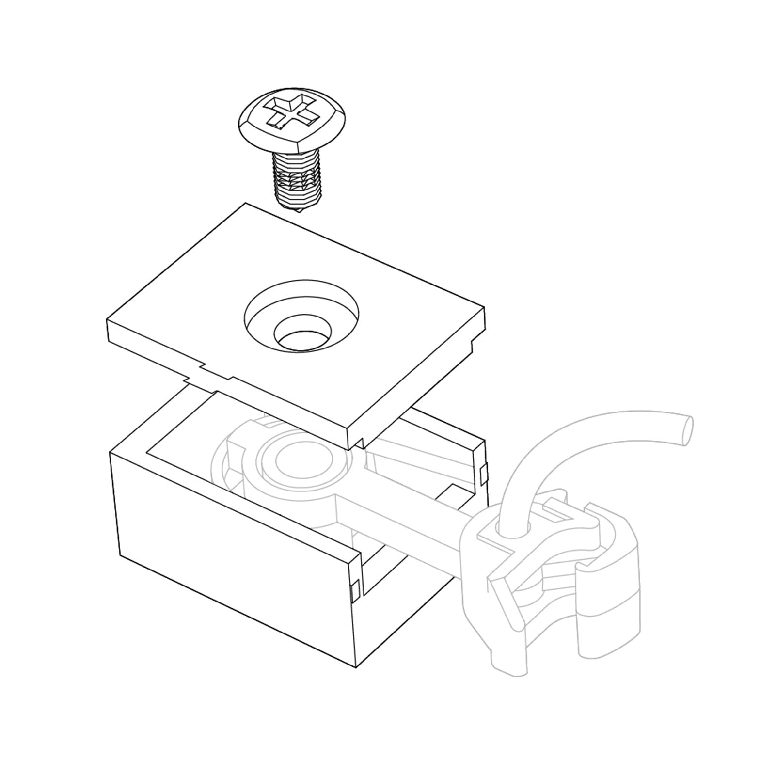 6 Pairs HO Scale 1:87 Coupler Pocket Cover Coupler Box Lid with Screws for Freight Car Trains Railroad HP37HO(Box)