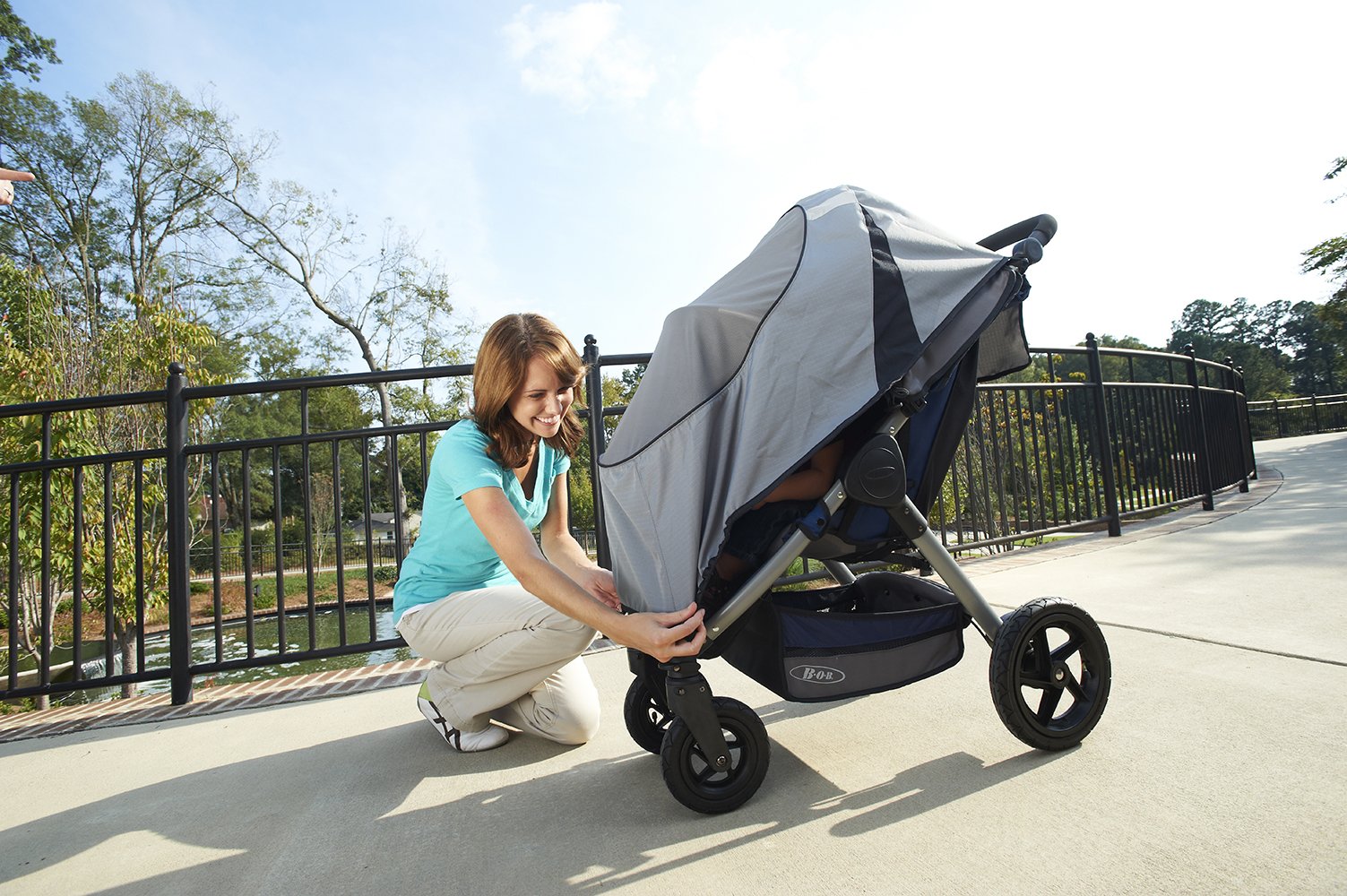 BOB Gear Sun Shield for Motion Strollers, Grey
