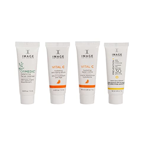 IMAGE Skincare, Five Star Favorites Introductory Skin Care 4 Step Regimen Set for Brighter, Healthier Looking Skin, Discovery Size