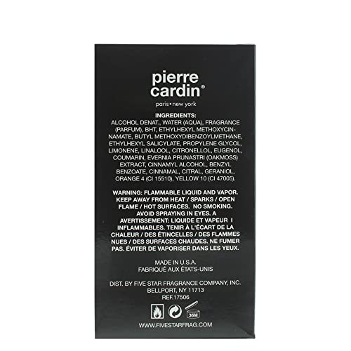 PIERRE CARDIN FOR MEN eau de cologne spray vaporisateur,2.8 Oz