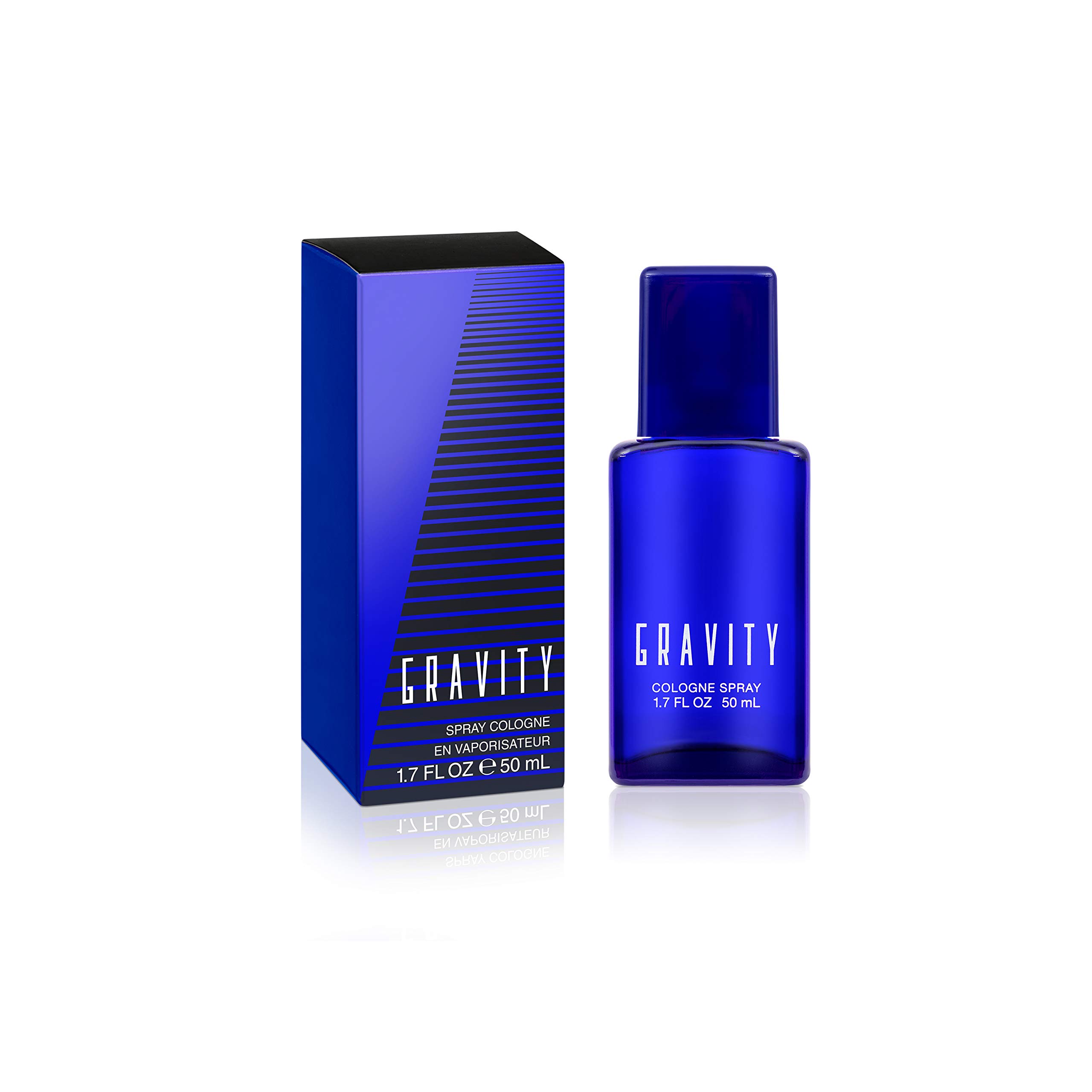 Gravity Eau de Cologne Spray, Vegan Formula, Fragrance, Earthy Wood and Leather Notes, 1.7oz