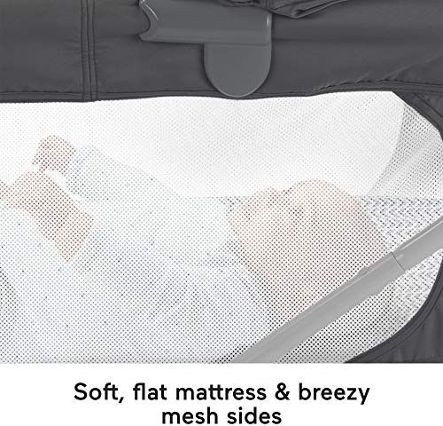 Fisher-Price Baby Crib Soothing View Projection Bassinet Portable Cradle with Lights Music Vibrations & Slim Fold, Pencil Strokes