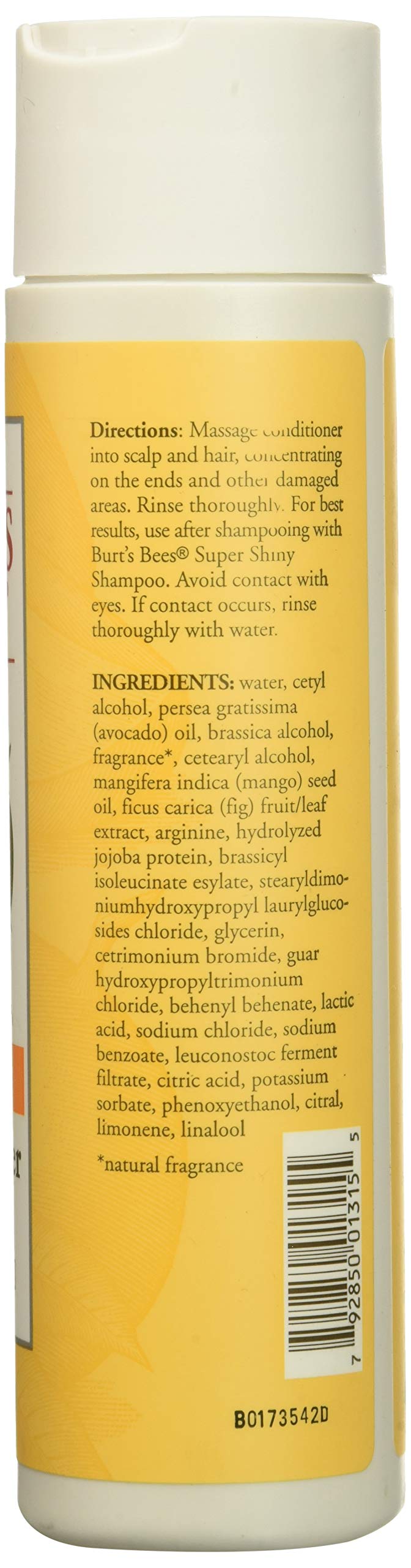 Burt's Bees Super Shiny Mango Conditioner, Sulfate-Free Conditioner - 10 Ounce Bottle