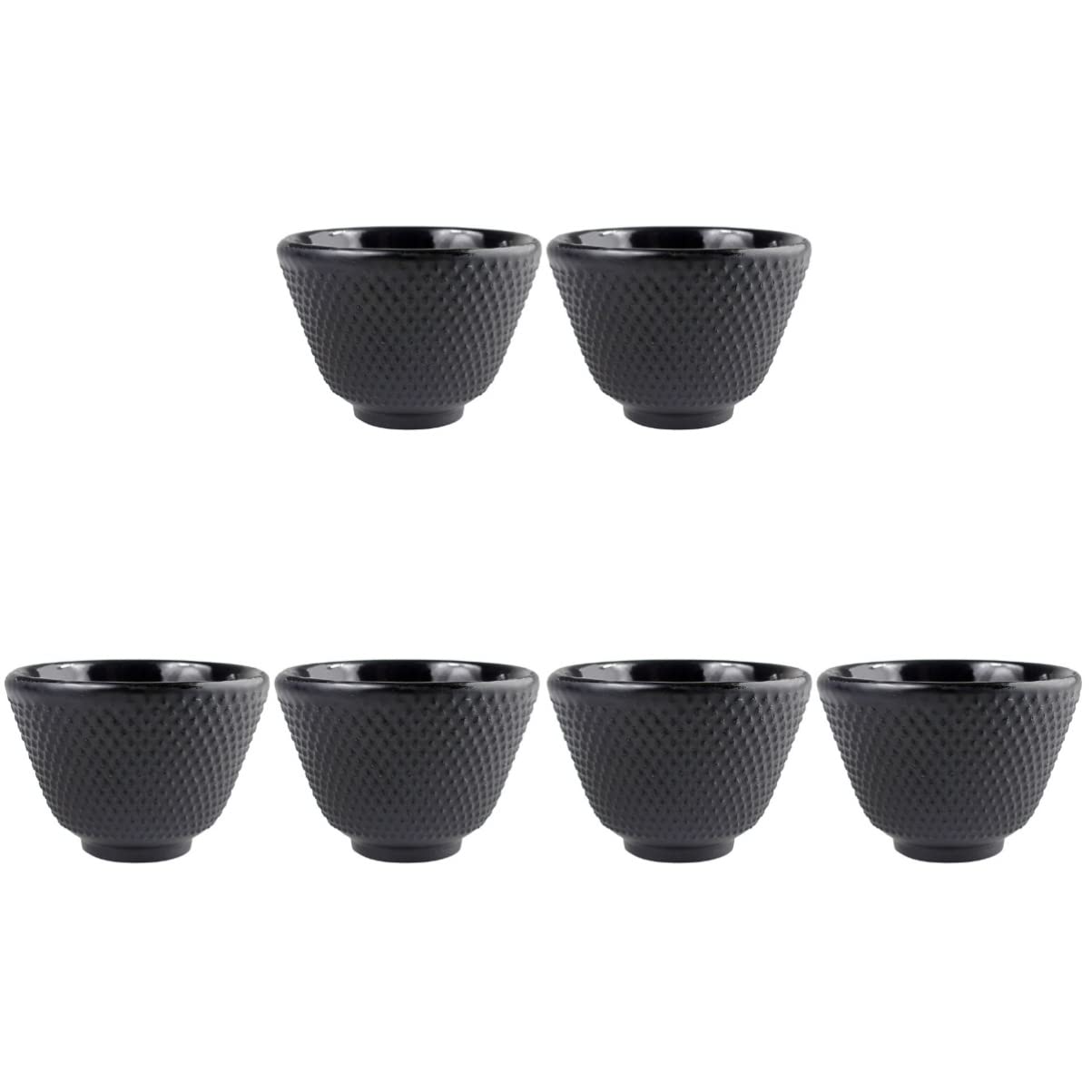 6 Pcs Cast Iron Teacup Tea Cup Traditional Teacups Cast Iron Teaware Restaurant Coffee Mug Sake Cup Mate Cup Mate Tea Beer Bone China Coffee Mugs Japanese Style Teaware Unique Vine