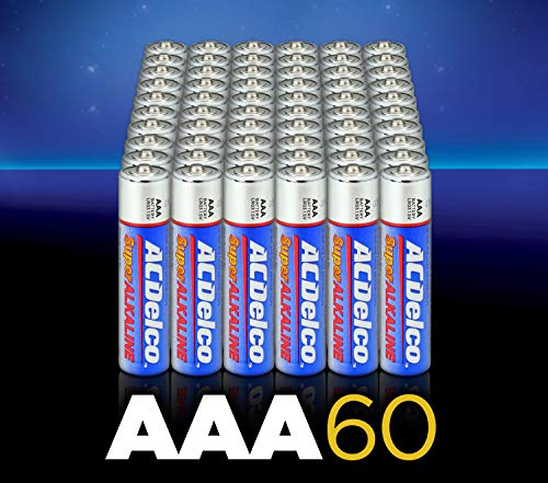Powermax ACDelco 60-Count AAA Batteries + ACDelco 12-Count 9 Volt Batteries