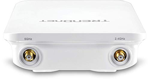 TRENDnet 5 DBI Wireless AC1300 Outdoor PoE+ Omni-Directional Access Point, TEW-841APBO, 4 X 5 DBI Omni Directional Antennas, Point-to-Point & Point-to-Multi-Point WiFi Bridging, IEEE 802.3AT PoE+
