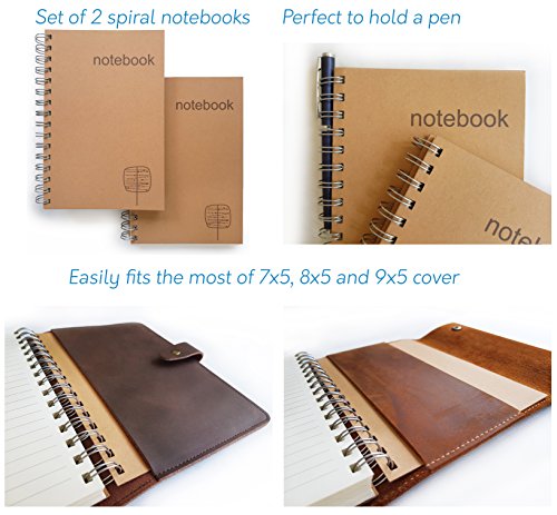 le vent A5 Spiral Dot & Lined Journals - 200 Creamy Pages - High-Quality 100gsm Paper - Durable Hardcover (5" x 8.25") - Perfect for Bullet Journaling, Planning, and Note-Taking - Designed by Artists