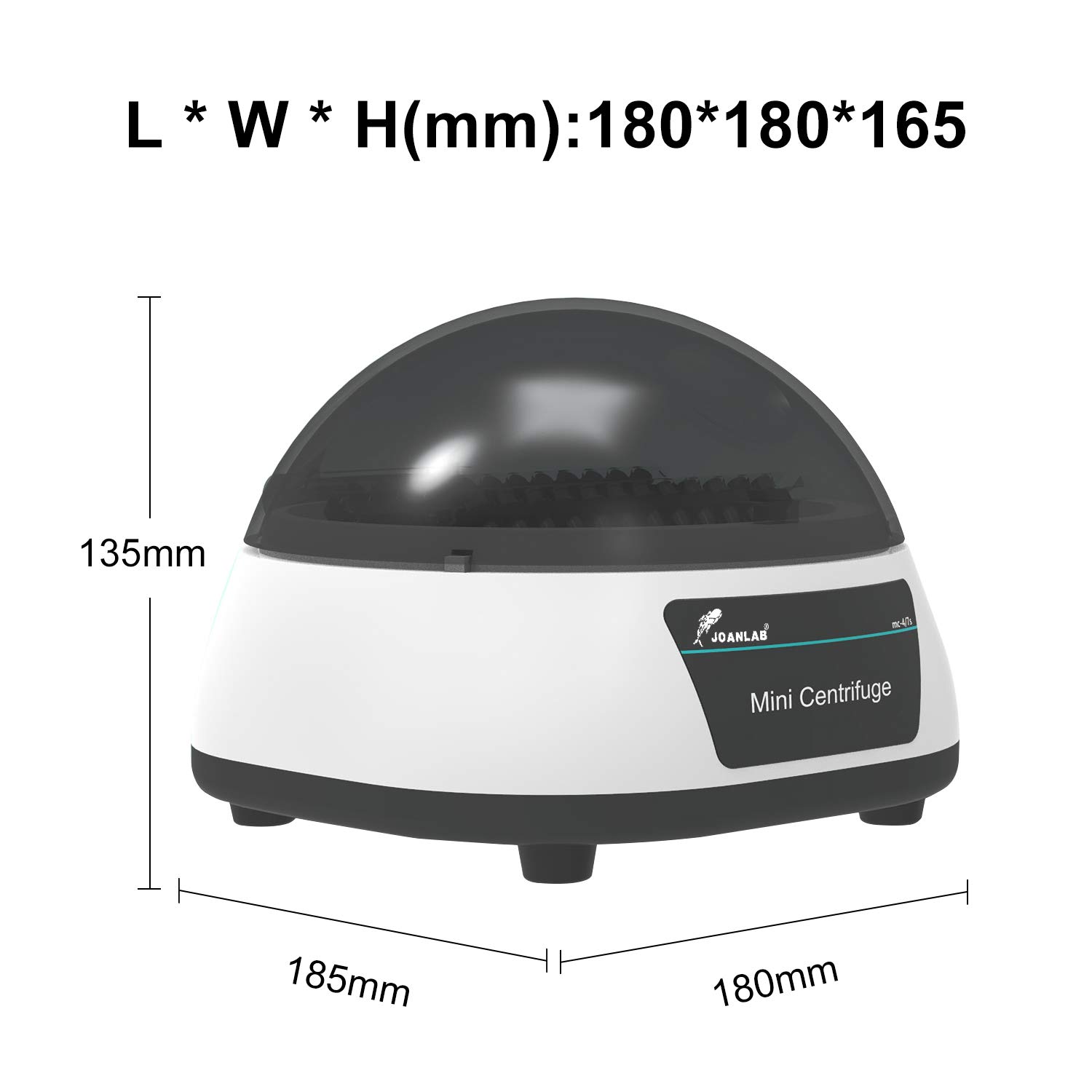 JOANLAB Mini Centrifuge Machine,4000rpm Lab Benchtop Centrifuge,2 Rotors for 0.2/0.5/1.5/2ml Micro tubex12 and 0.2ml 8/12 PCR stripex4
