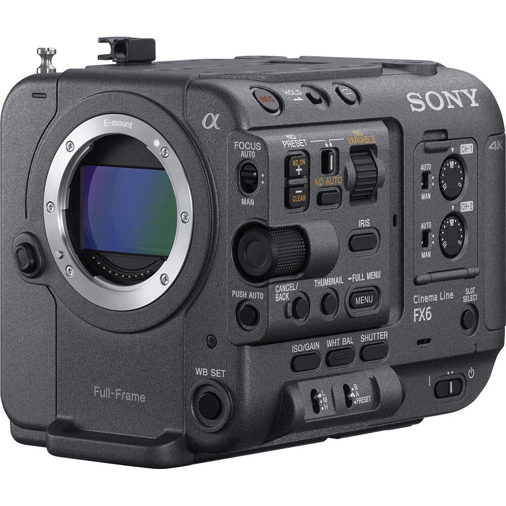 Sony FX6 Full-Frame Cinema Camera (Body Only) (ILME-FX6V) + Sony 256GB Cfexpress Card + BP-U35 Battery + Pro Case + Deluxe Cleaning Set + HDMI Cable + Memory Card Wallet + More (Renewed)