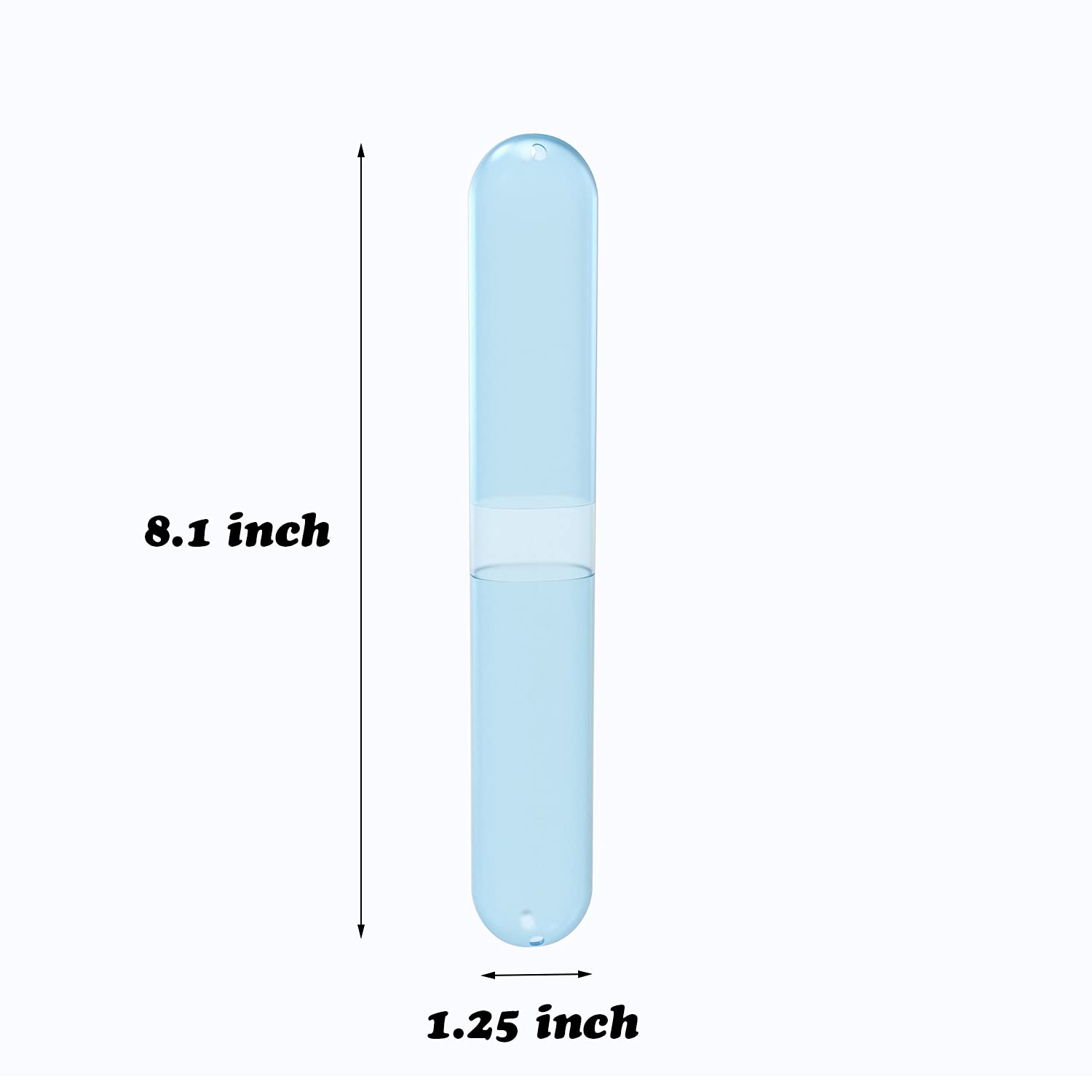 MANSHU 7 Pack Travel Toothbrush Case, Plastic Portable Toothbrush Holder for Traveling, Camping, Business, Home, School.