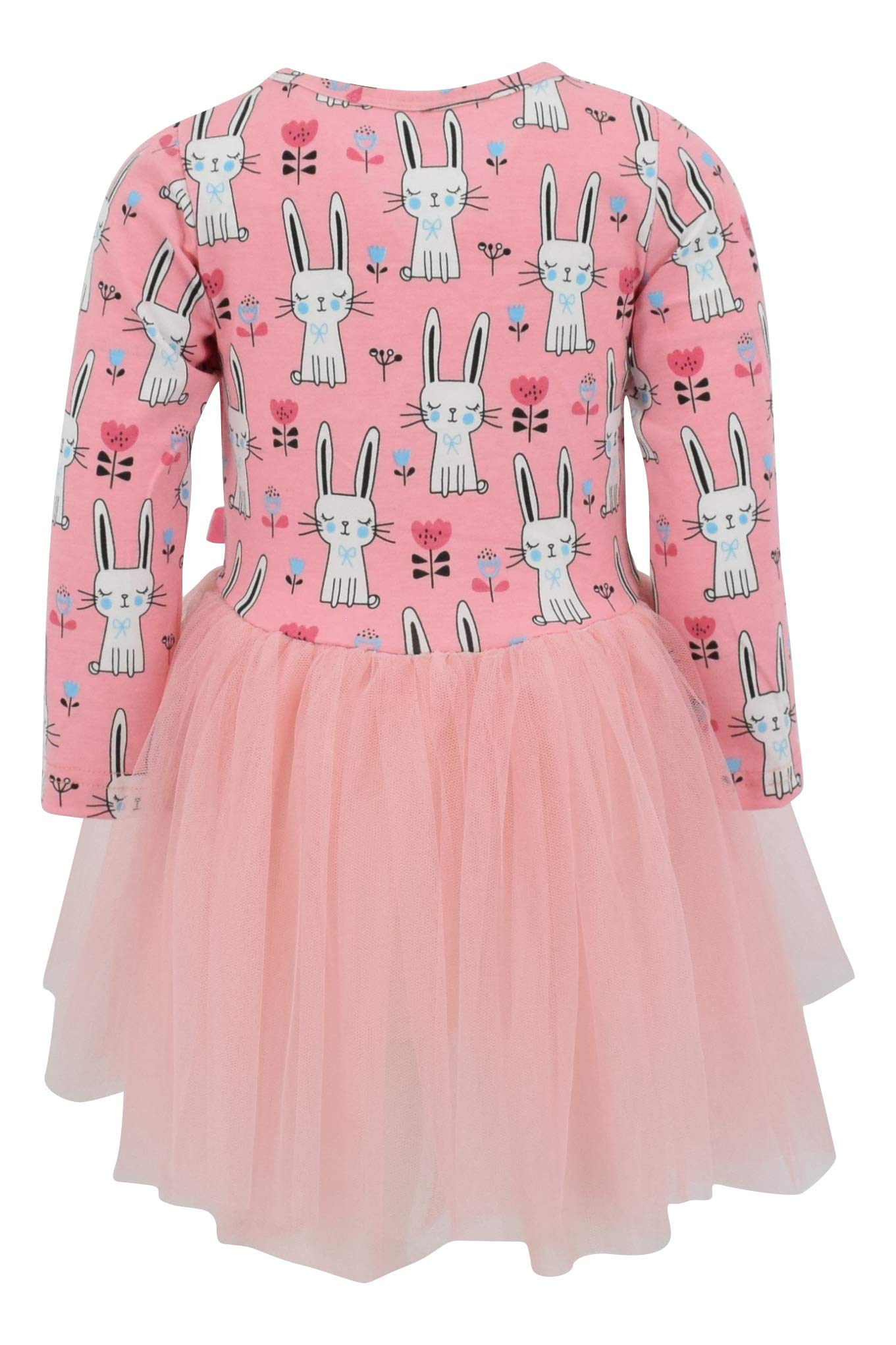 Girls Long Sleeve Tulle Tutu Dresses for Kid and Toddler Pink 6 Years
