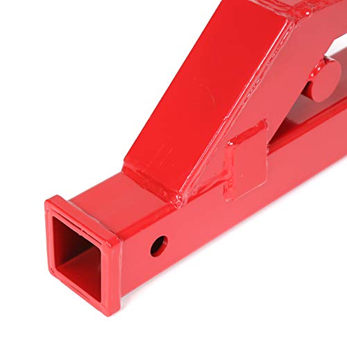 ECOTRIC Clamp On Trailer Hitch 2" Ball Mount Receiver Adapter Deere Bobcat Tractor Bucket