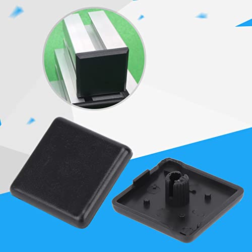 50Pcs Aluminum Profile End Cap Cover Kit Black Plastic Fasteners for 2020/3030/4040 EU Standard(2020)
