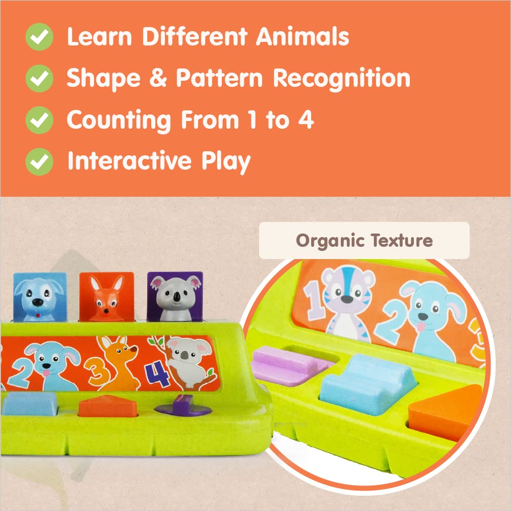 BOLEY Toddler Activity Center - Roo Crew Animal Alligator Interactive Learning Toy - Learn Colors, Shapes and Numbers - Toddler Interactive Playset – Ages 2 and Up