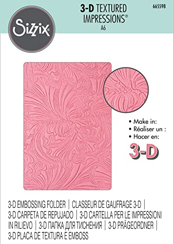 3-D Textured Impressions Embossing Folder Organic Petals by Kath Breen