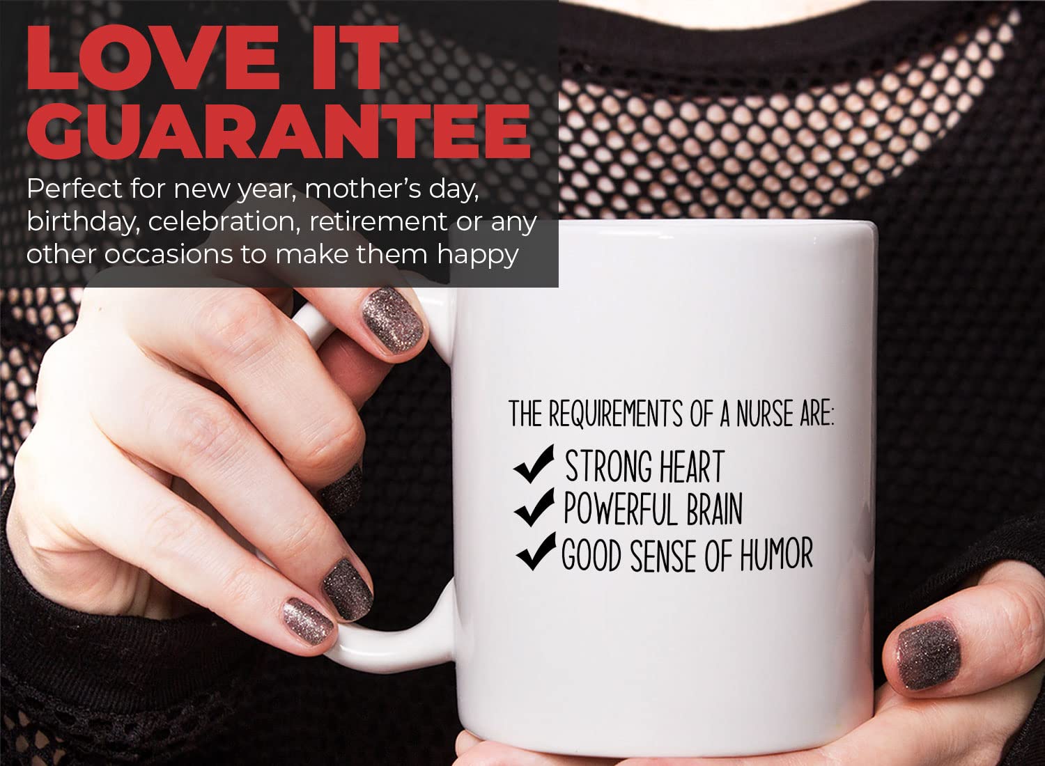Bubble Hugs Nurse Coffee Mug 11oz White - The Requirements - Labor Clinical Certified Nursing Assistant Surgical Emergency Oncology Practitioner