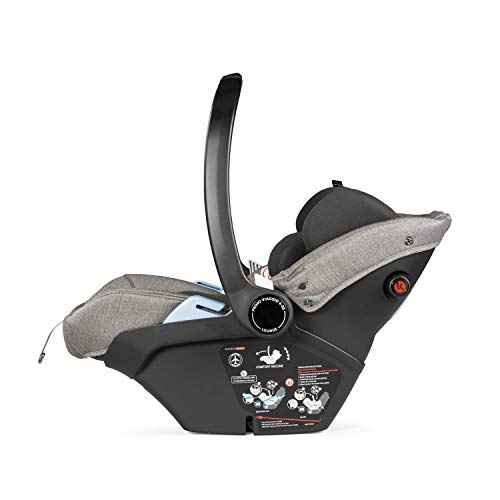 Peg Perego Primo Viaggio 4-35 Lounge - Reclining Rear Facing Infant Car Seat - Includes Base with Load Leg & Anti-Rebound Bar - for Babies 4 to 35 lbs - Made in Italy - City Grey (Grey)