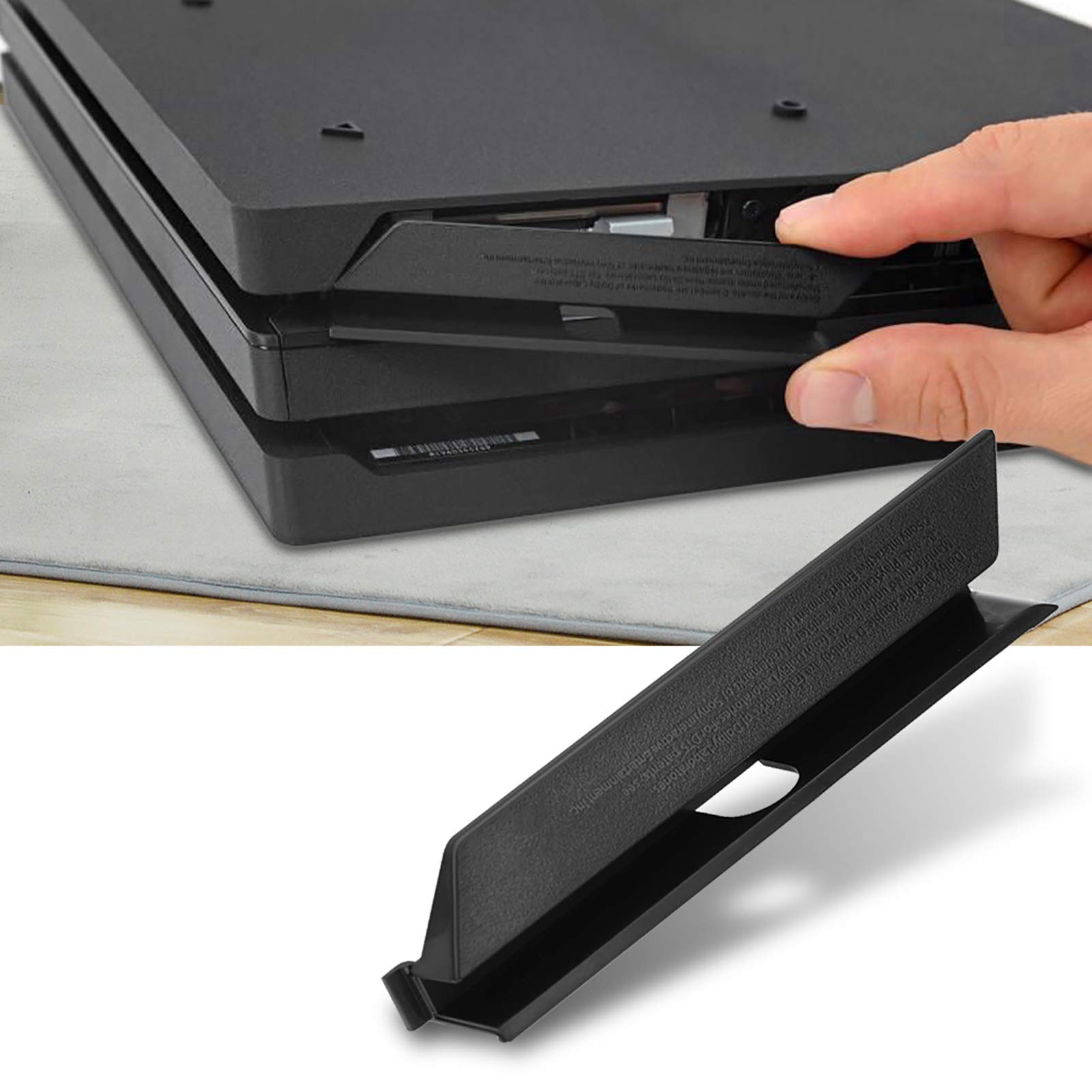HDD Hard Drive Slot Cover Door Flap for PS4 Pro Black Plastic HDD Hard Drive Slot Cover Door Flap for PS4 Pro Console