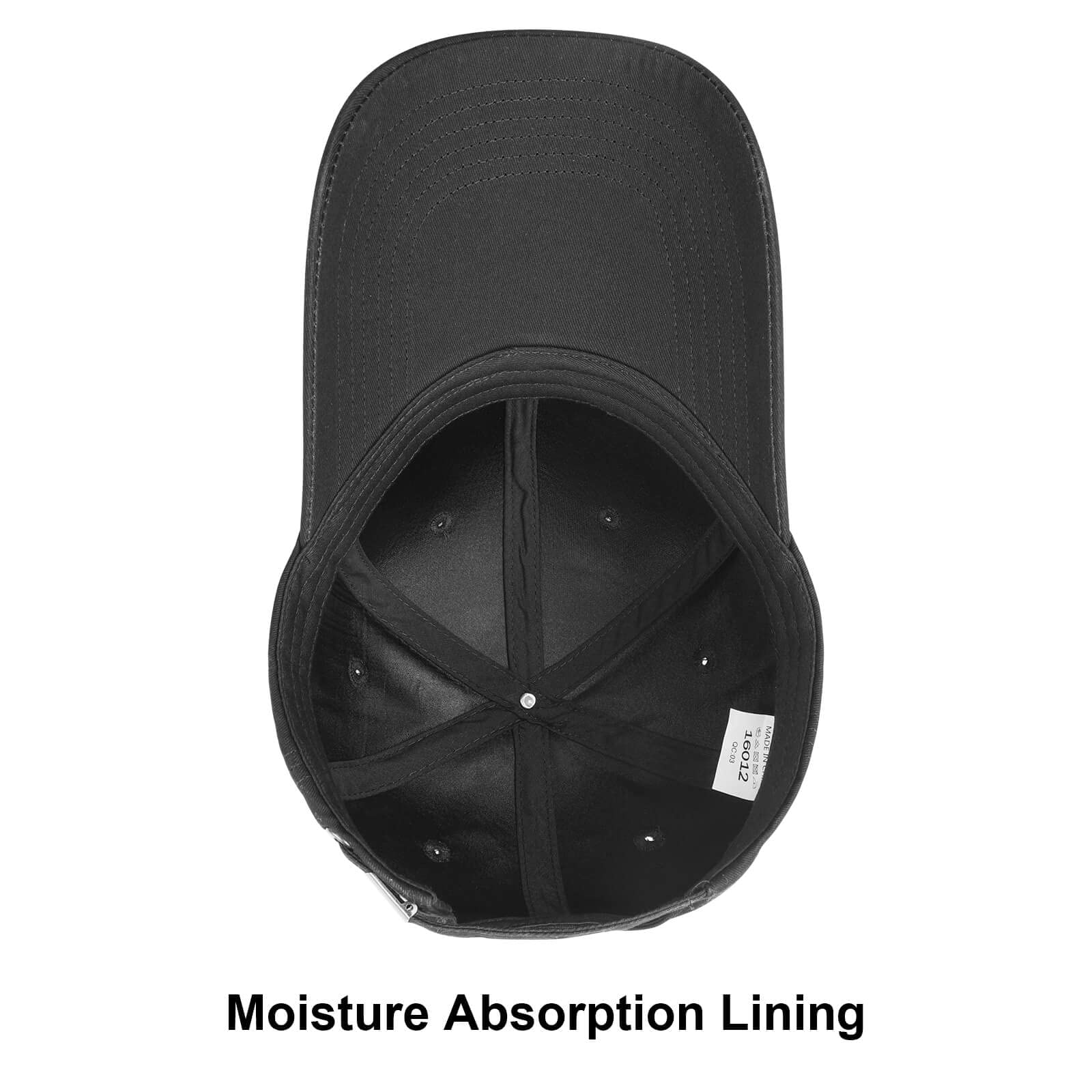 4.3" Long Bill Cap for Men Women, Adjustable Long Baseball Cap for Outdoor, Extra Long Visor Fishing Hat Cotton Long Brim Cap (Black)