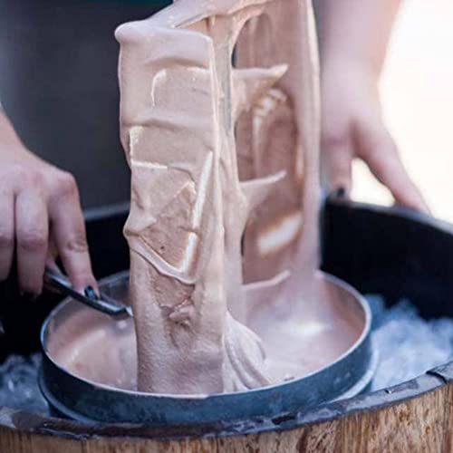 Lehman's Manual Ice Cream Maker - Make Your Own Homemade Ice Cream, Hand Crank with Stainless Steel Can and Oak Tub, 8 Quart Capacity