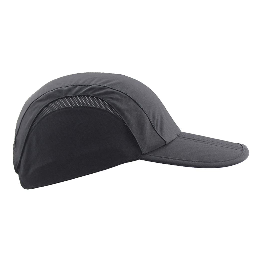 3-Panel Foldable UPF 50+ Sun Protection Portable Hats Quick Dry Baseball Cap Breathable Soft Adjustable Outdoor Sports Hat (Plum)