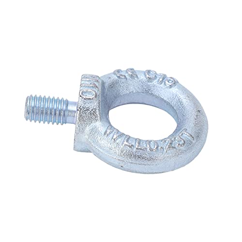 ANBID 5Pcs Lifting Shoulder Eye, White Zinc Steel Lifting Threaded Eyebolt for Industrial Use M16 (Color : M10)