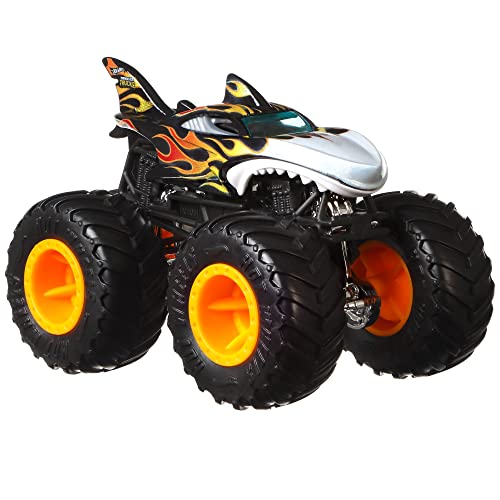Hot Wheels Monster Trucks Creature 3-Pack, 1:64 Scale Toy Trucks: Shark Wreak, Piran-Ahh & Mega-Wrex