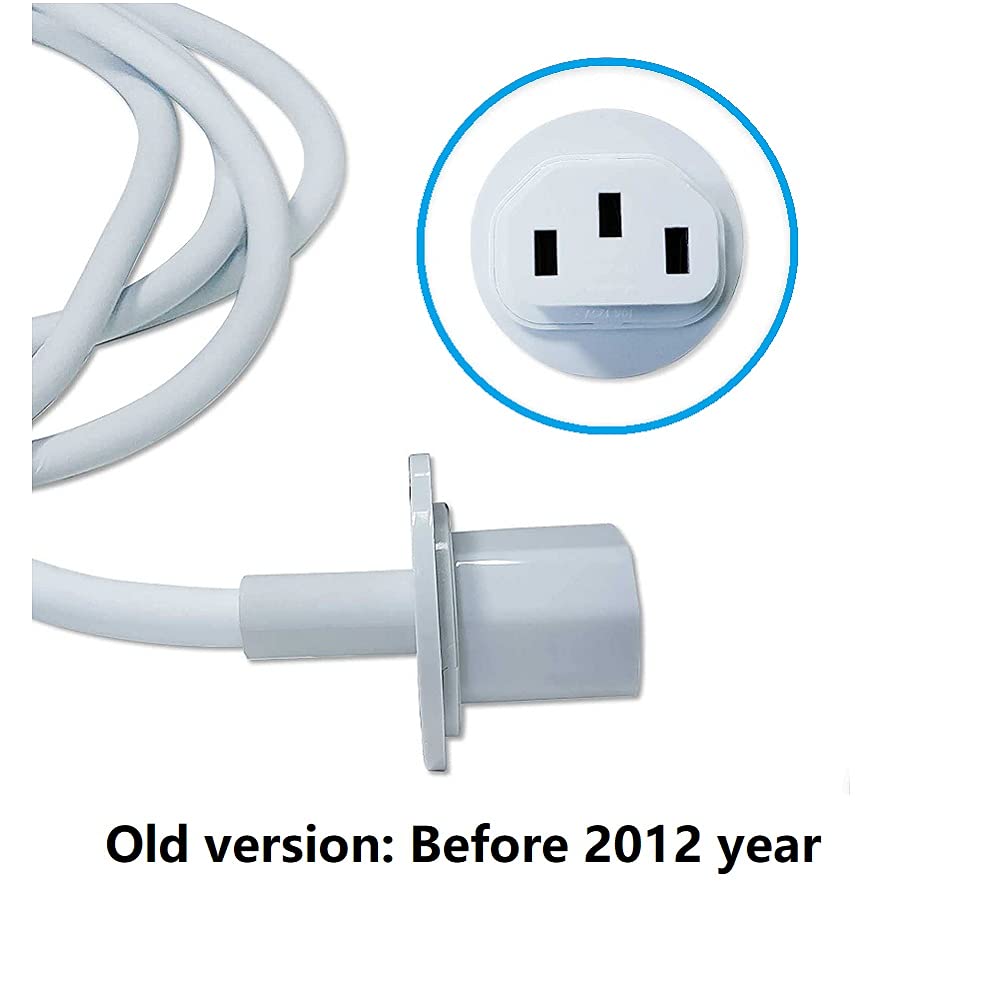 WESAPPINC Replacement US Plug Extension Cable for Apple iMac G5 20" 21.5' 24" 27" Power Supply Cord