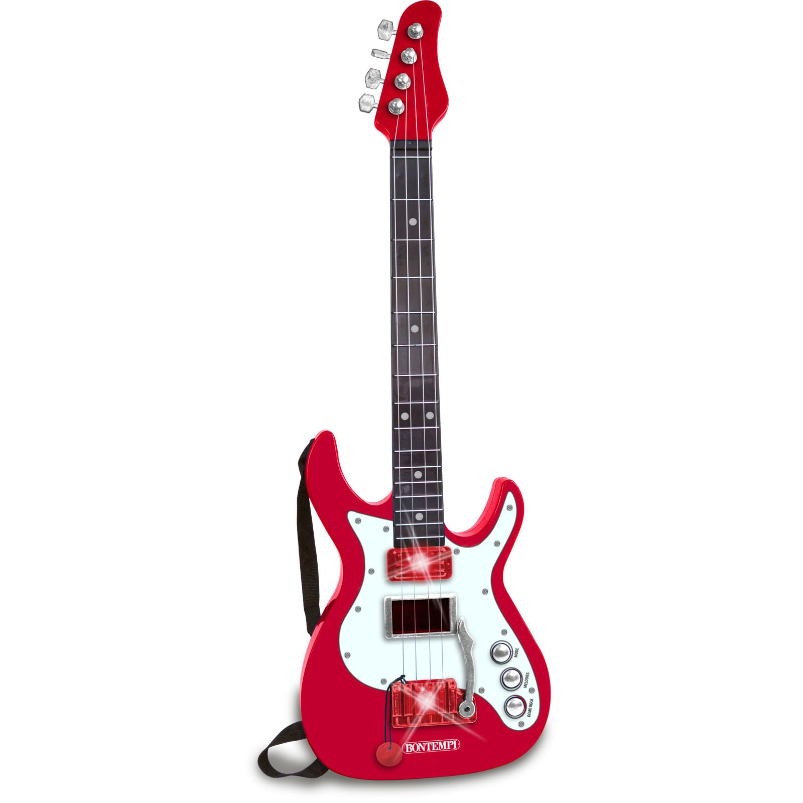 Bontempi Red Electric Guitar, Right, Multicolor, 2.54 x 2.54 x 2.54 cm (241300)