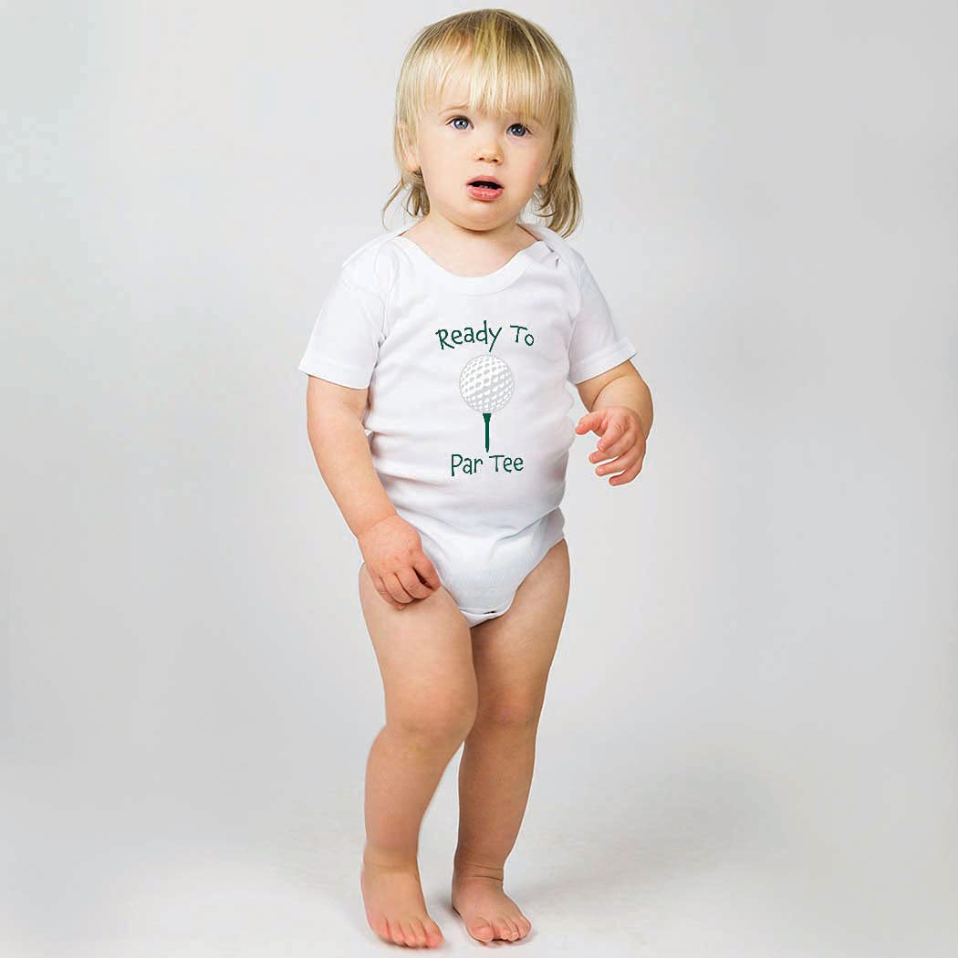 ChalkTalkSPORTS Golf Baby & Infant One Piece | Ready To Par Tee | Bodysuit Newborn