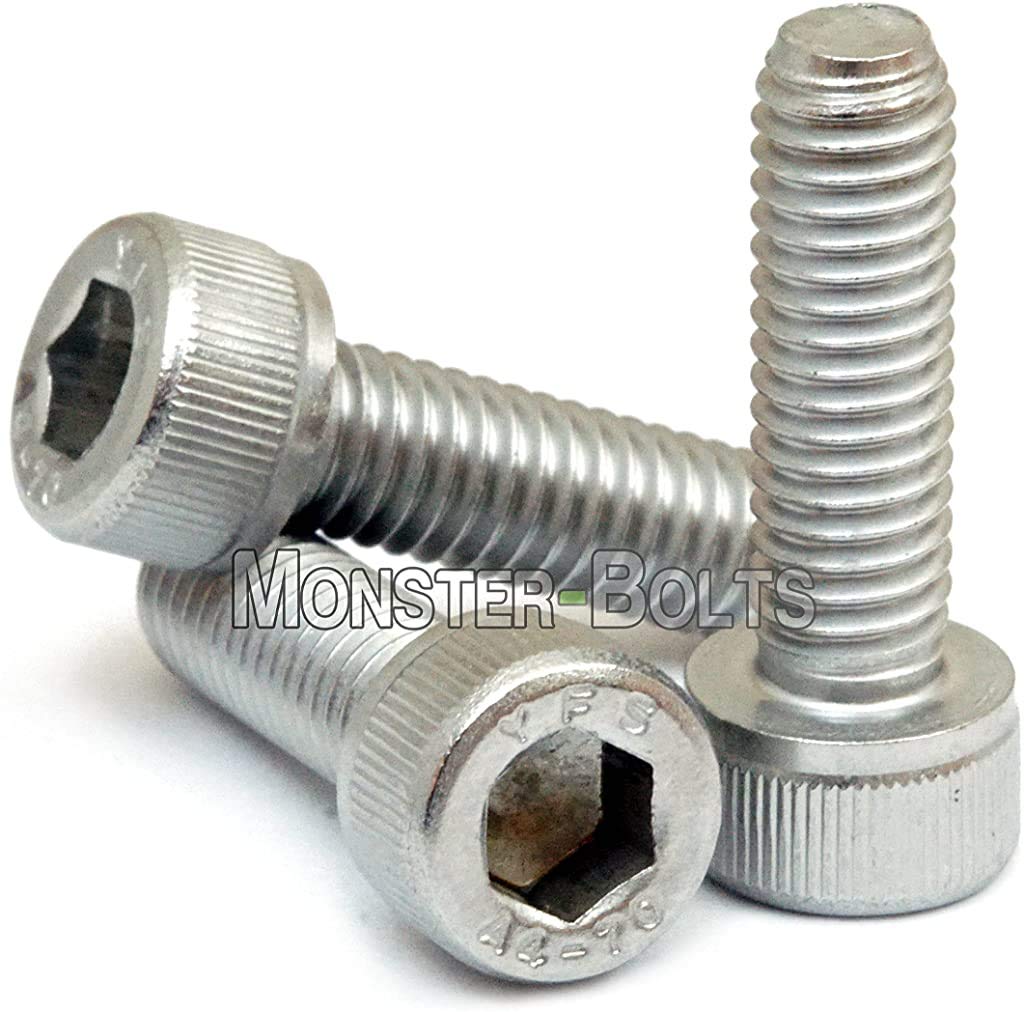 MonsterBolts - M5 x 10mm Socket Head Screws, DIN 912, Marine Grade Stainless Steel, 10 Pack