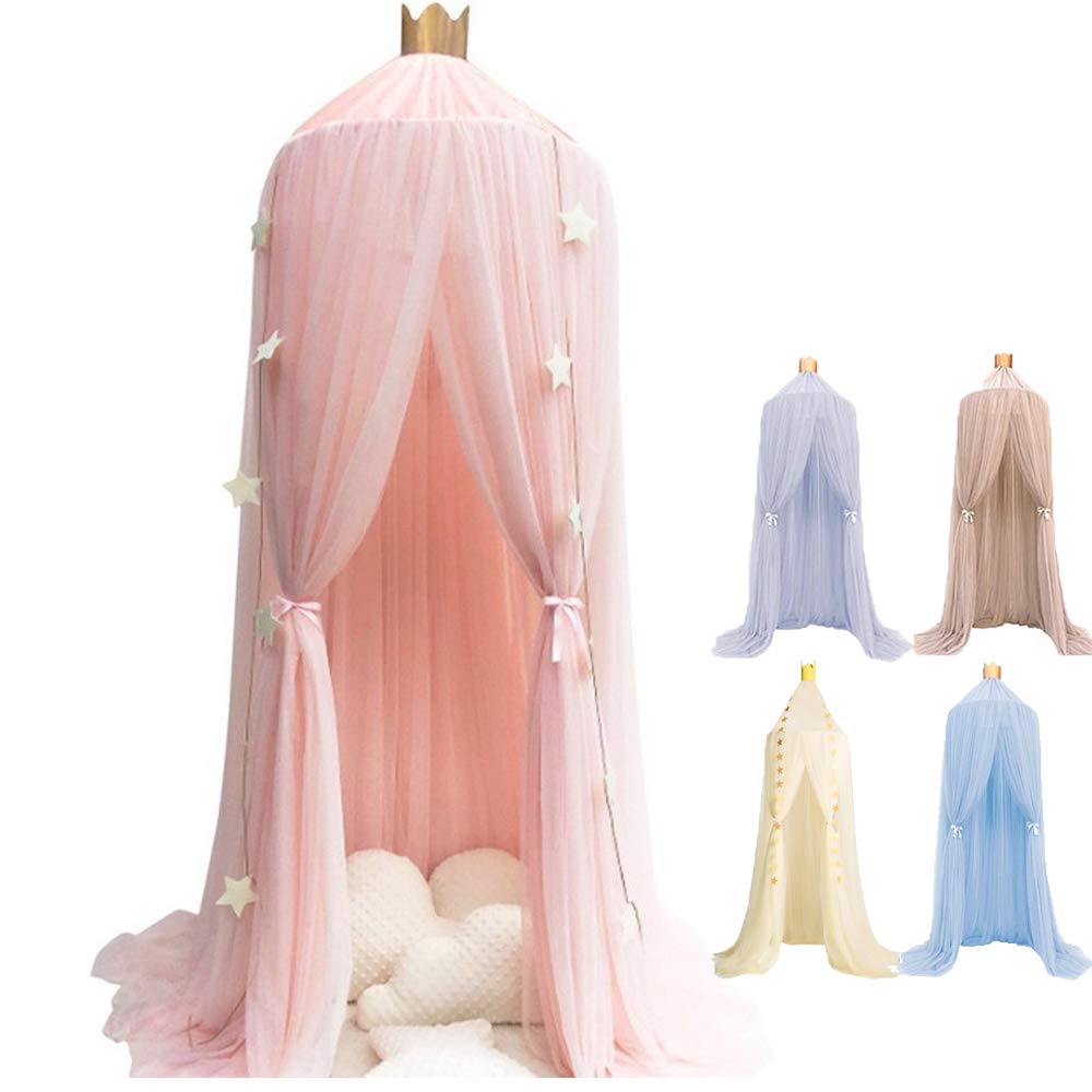 Dome Princess Bed Canopy Mosquito Net Play Tent Hanging House Decoration Lace Netting Curtains Indoor Game House