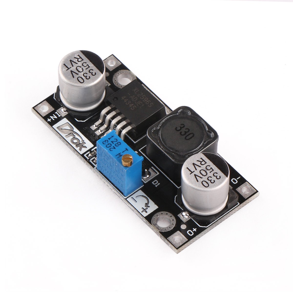 DROK DC Buck Converter Adjustable, DC Voltage Regulator Adjustable 4.5-40V to 1.25-37V (36V 24V 12V 9V 5V 3V) Variable Voltage Stabilizer Power Supply Volt Reducer Step Down Transformer