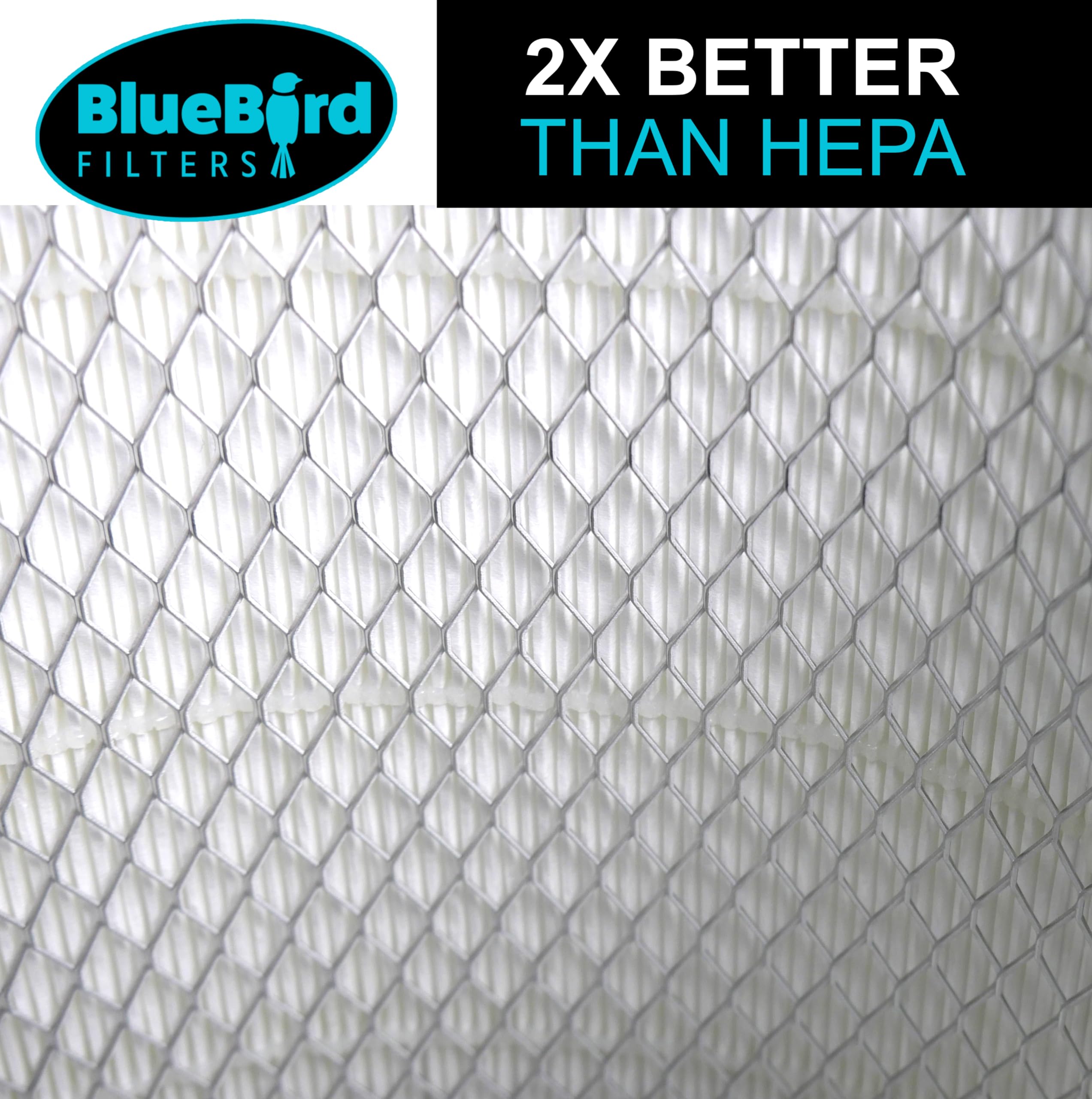 BlueBird Filters Replacement HEPA Filter & Carbon Pre Filter Kit For Honeywell 50250 50250-S OEM Part Number 24000 (1 HEPA & No Pre-Filter)